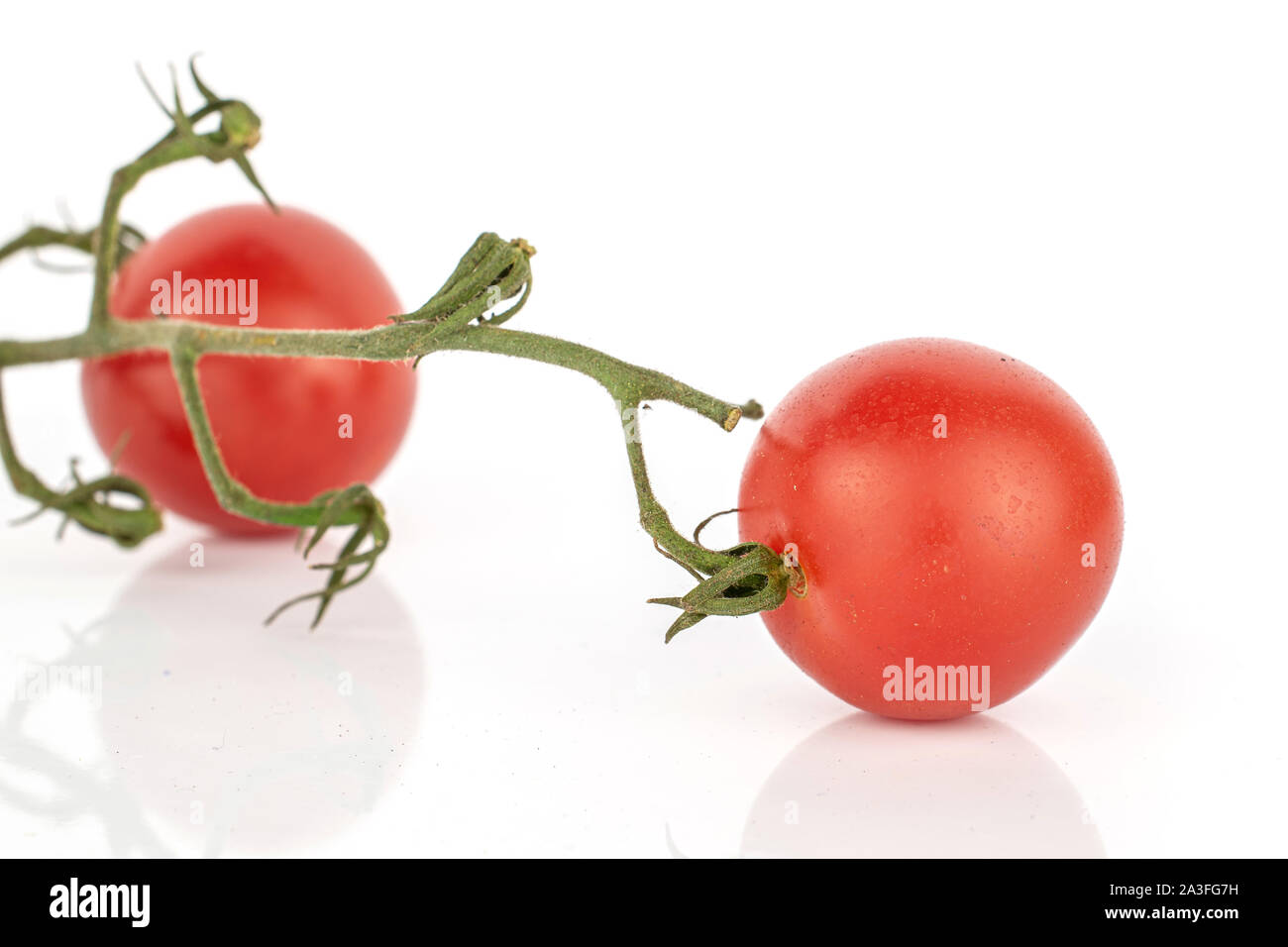 Group of two whole fresh red tomato isolated on white background Stock ...