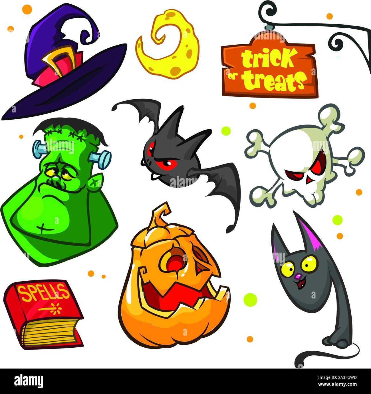 Frankenstein halloween clip art hi-res stock photography and images - Alamy