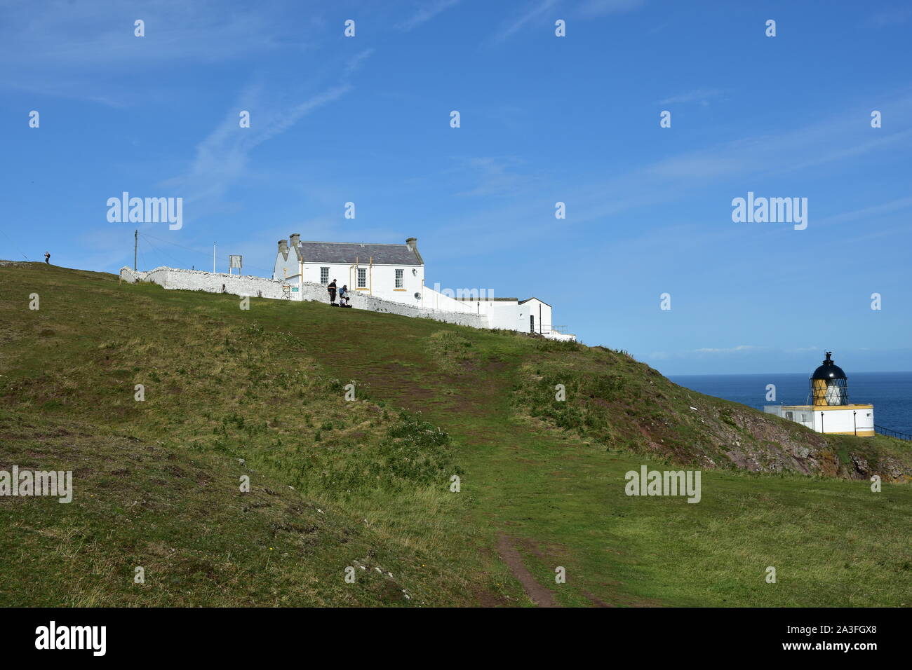 St abbs lighthouse berwickshire scotland hi-res stock photography and images - Alamy