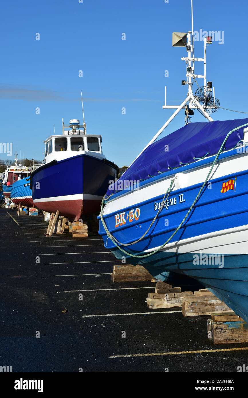 Boats on chocks on pier hi-res stock photography and images - Alamy