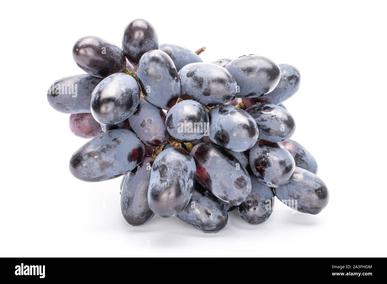 Lot of whole fresh black grape isolated on white background Stock Photo ...