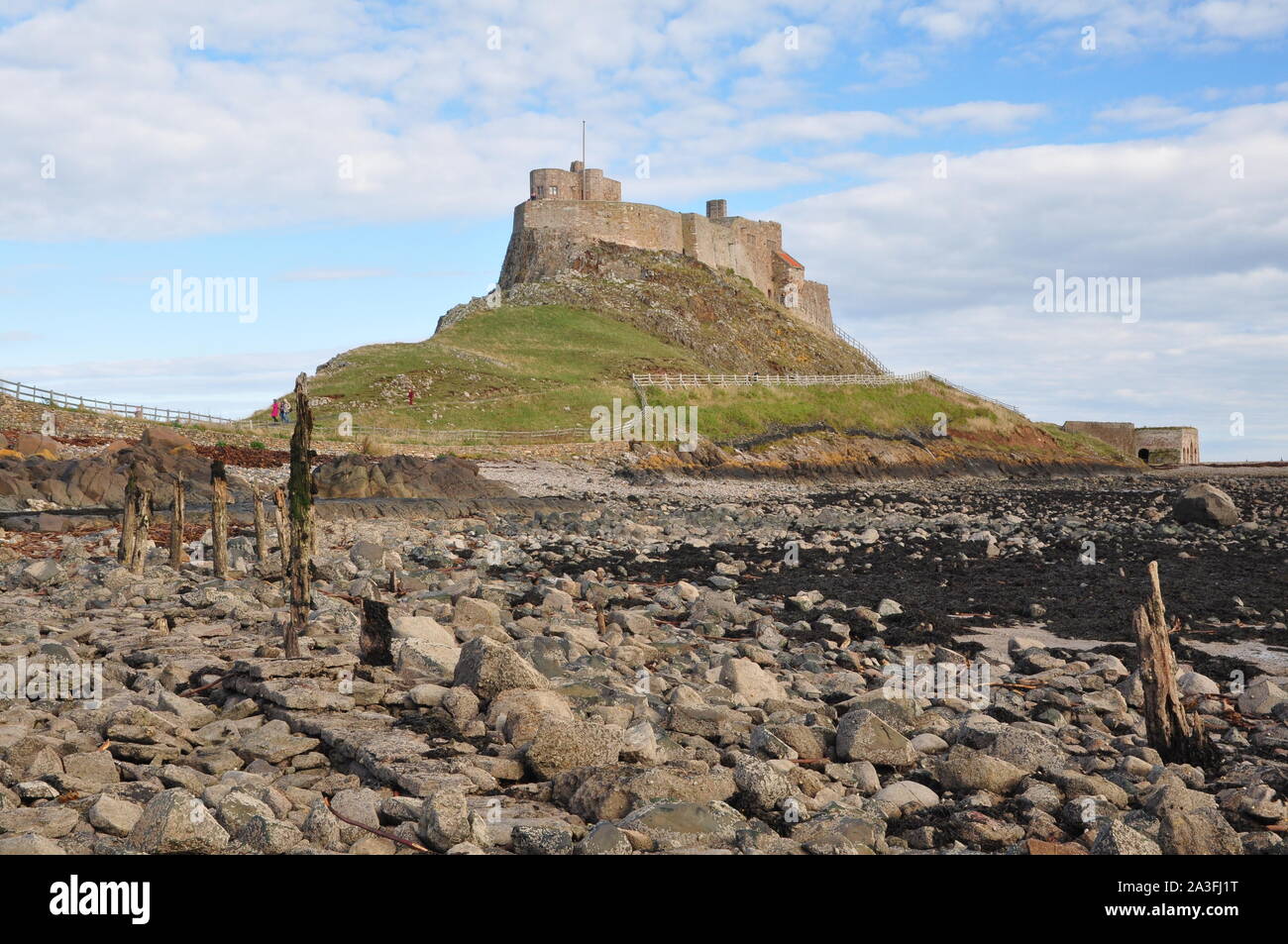 Castle, Holy island Stock Photo - Alamy