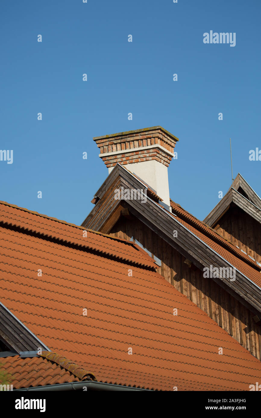 Roof and chimney Stock Photo - Alamy