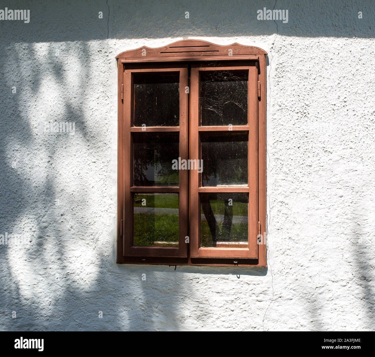Windows and doors on village houses Stock Photo - Alamy