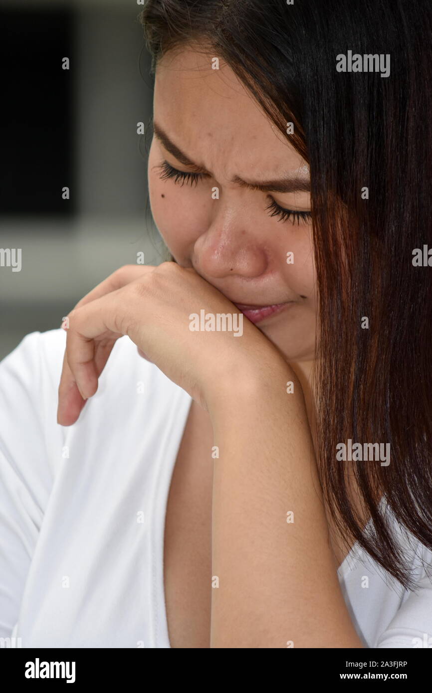 Crying attractive diverse person hi-res stock photography and images ...