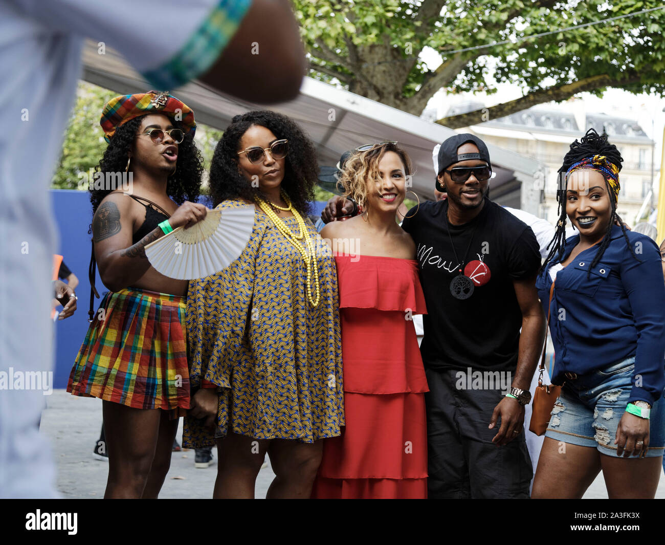 Paris, France. 7th July, 2019. (L-R) Cleeveland Roumillac, Karine ...