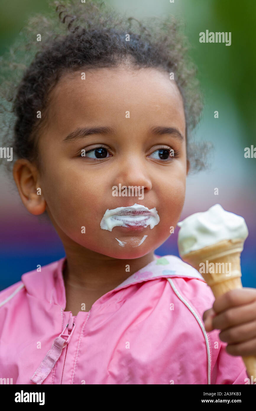 Eating Ice Cream Messy