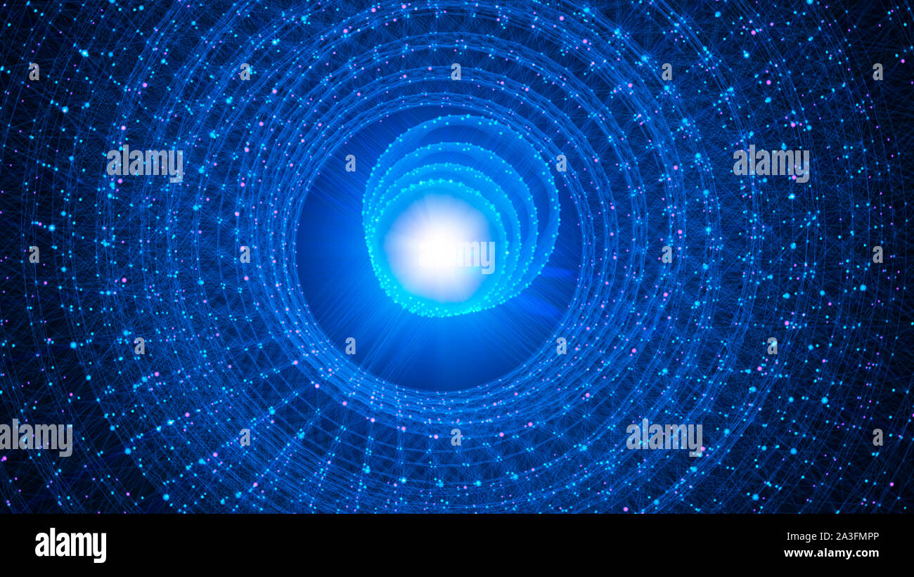 Futuristic Technology Background. Outer Space, Alien Technology And ...