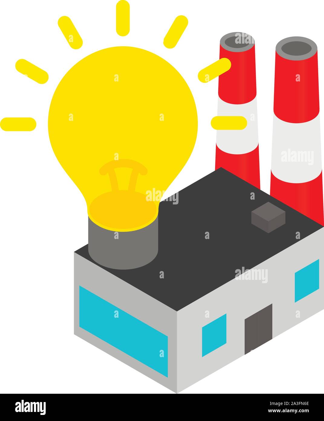 Electric power icon, isometric style Stock Vector Image & Art - Alamy