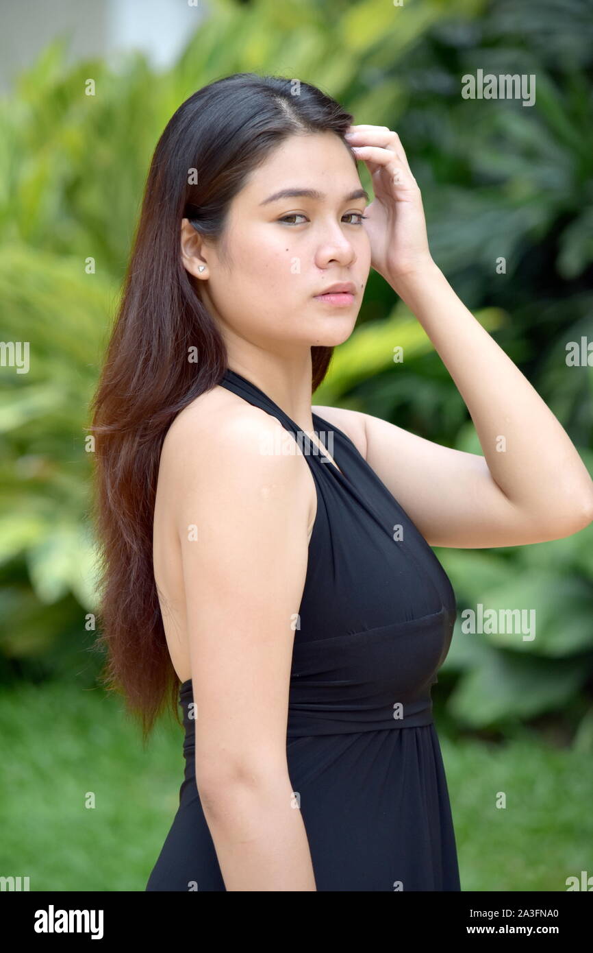 An Unemotional Minority Female Stock Photo - Alamy
