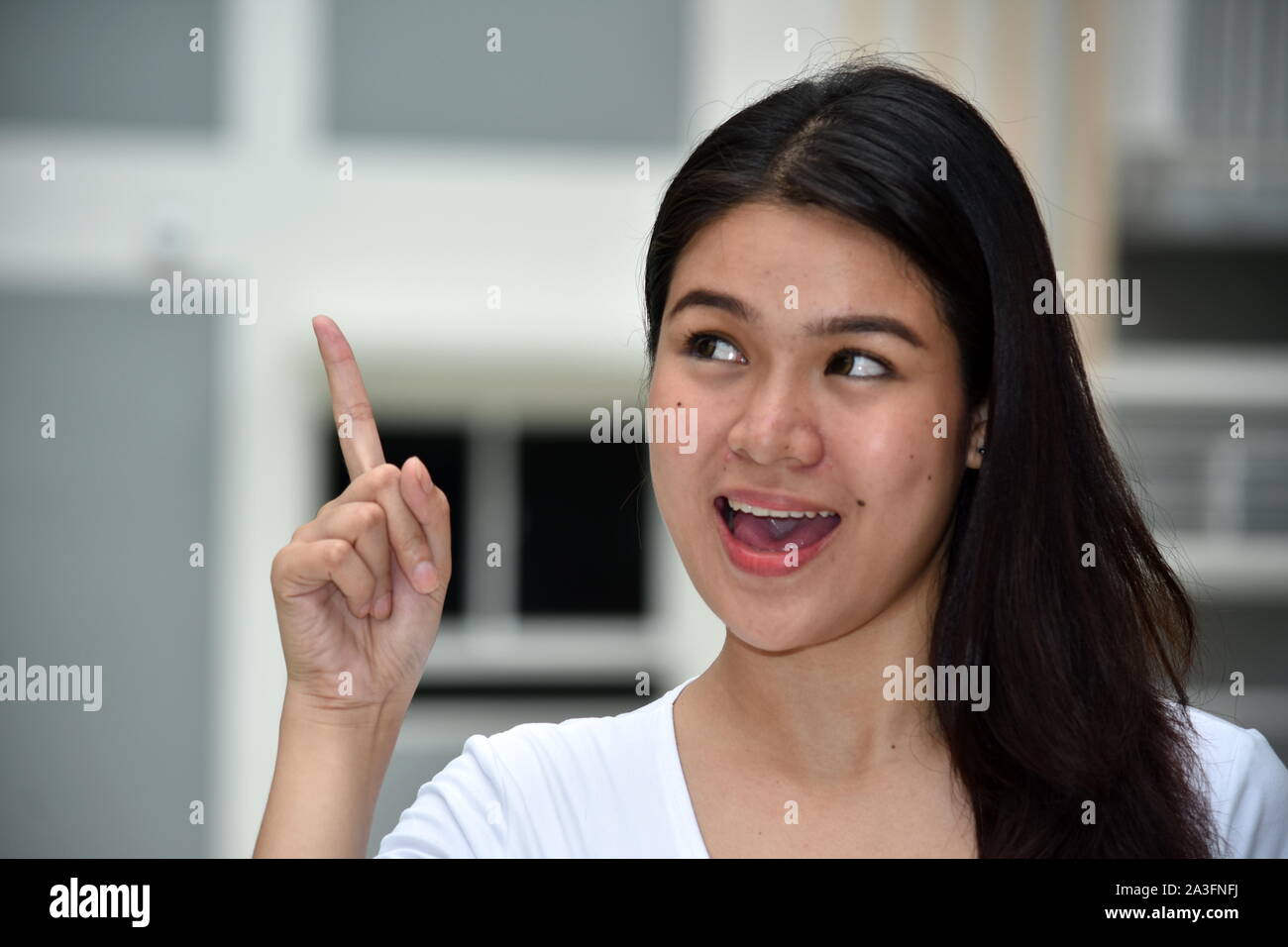 Beautiful woman having idea hi-res stock photography and images - Alamy