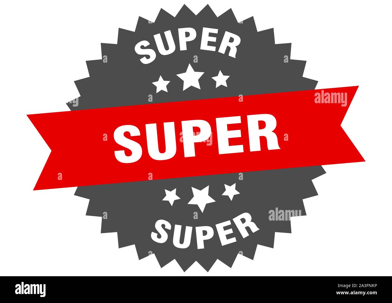 super sign. super red-black circular band label Stock Vector Image ...
