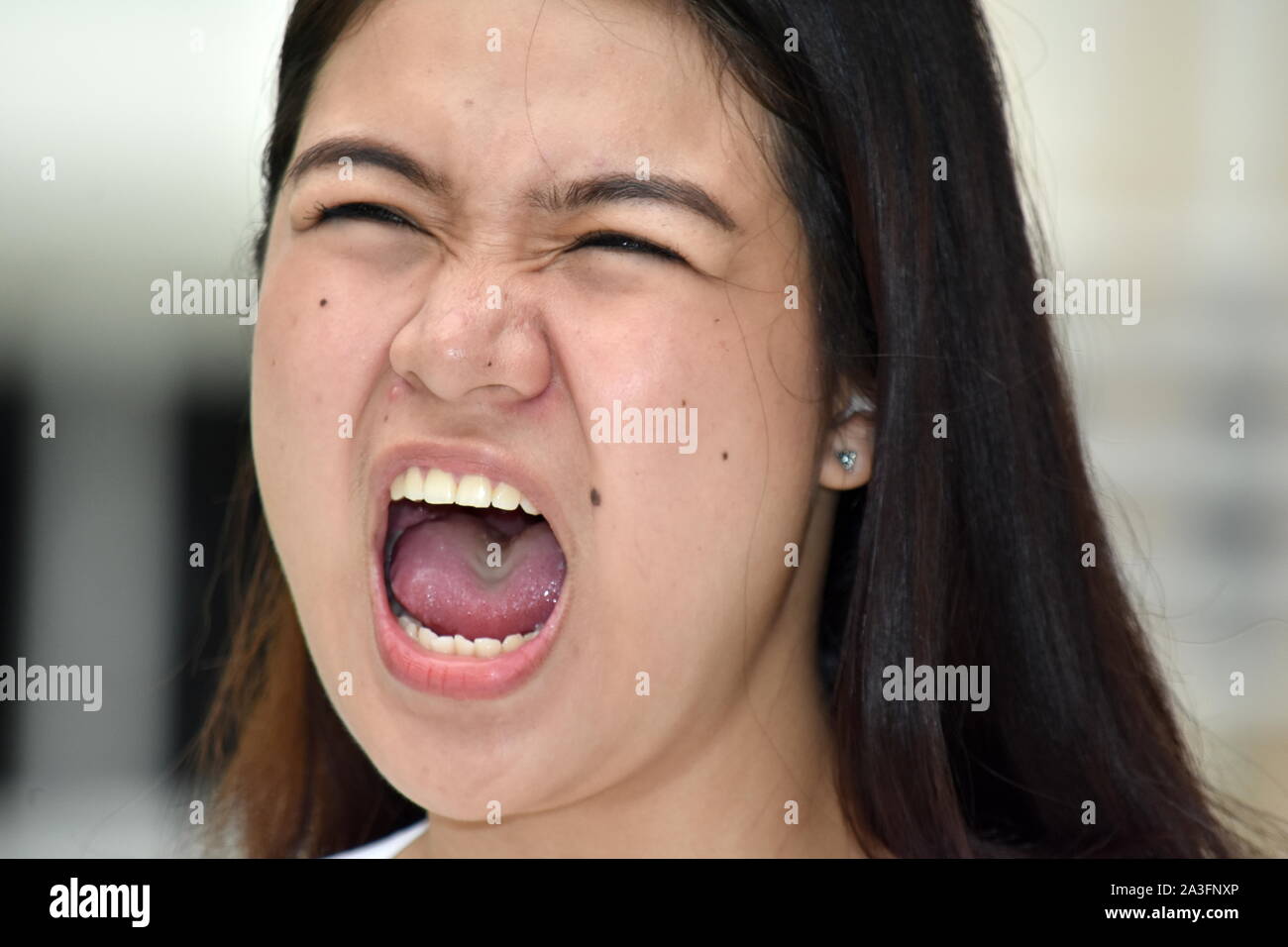 A Mad Diverse Female Stock Photo - Alamy