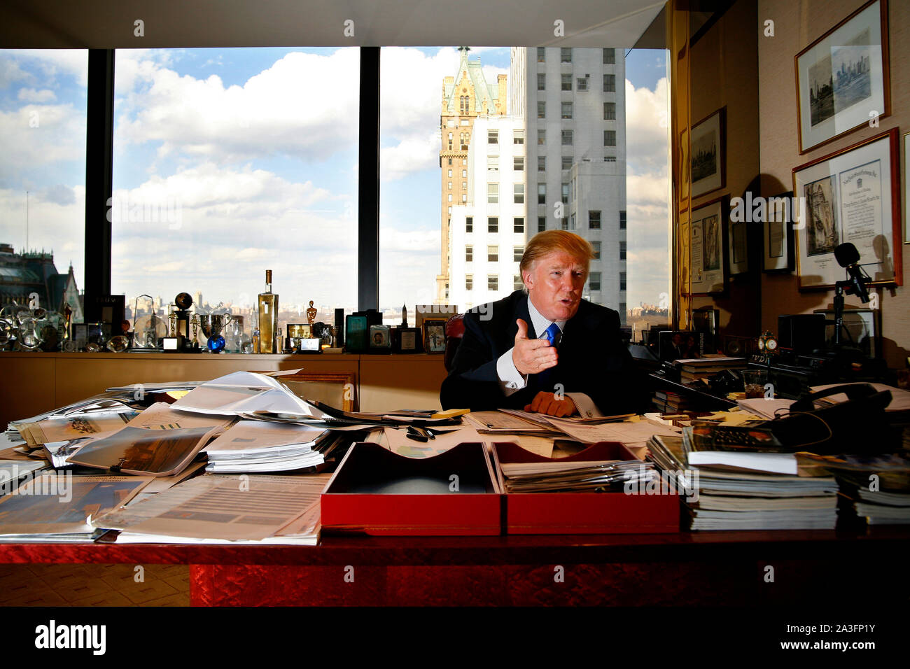 Real Estater, TV entertainer and business entrepreneur Donald Trump at ...