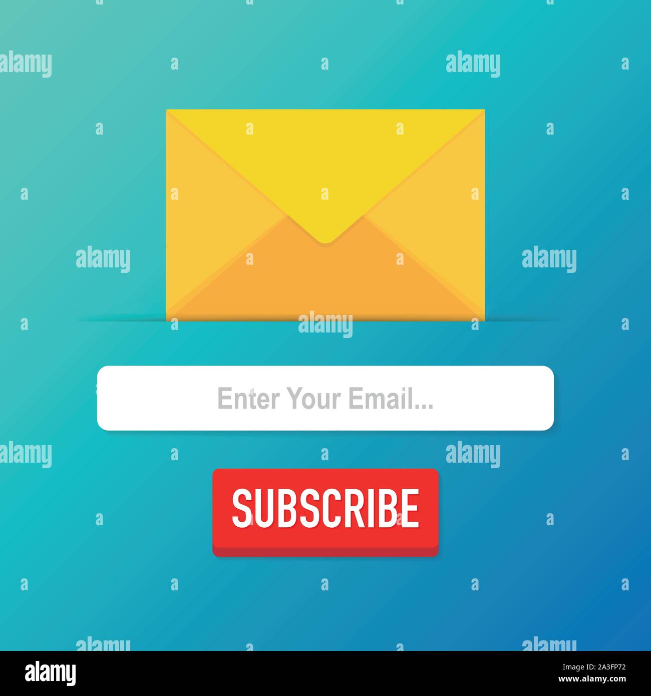 Vector template email subscribe. Submit form for website email letter ...