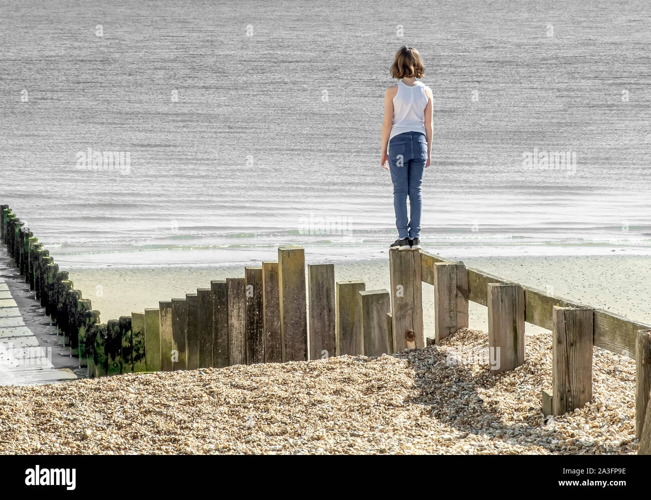 A day at the seaside Stock Photo - Alamy