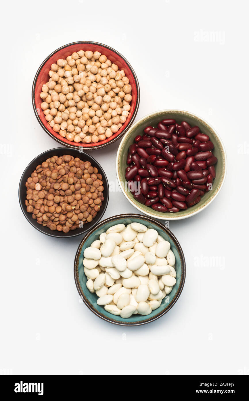 Green and red lentils and cut out hi-res stock photography and images ...