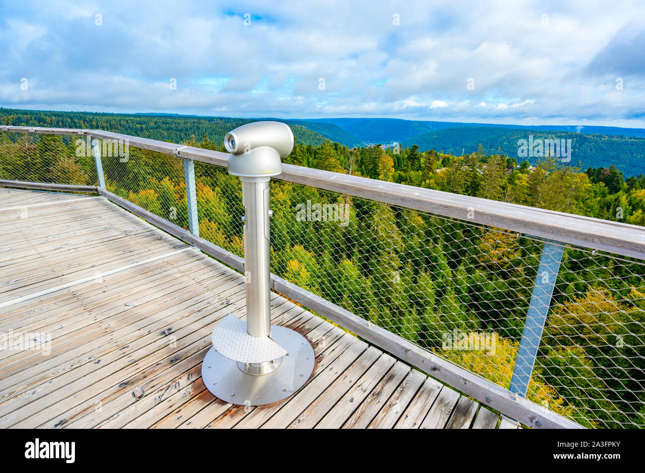 Treetop walk in Black Forest with 40m high Lookout tower with ...