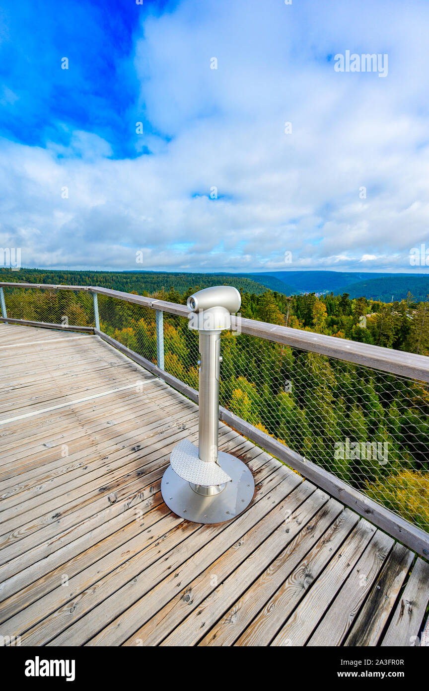 Treetop walk in Black Forest with 40m high Lookout tower with ...