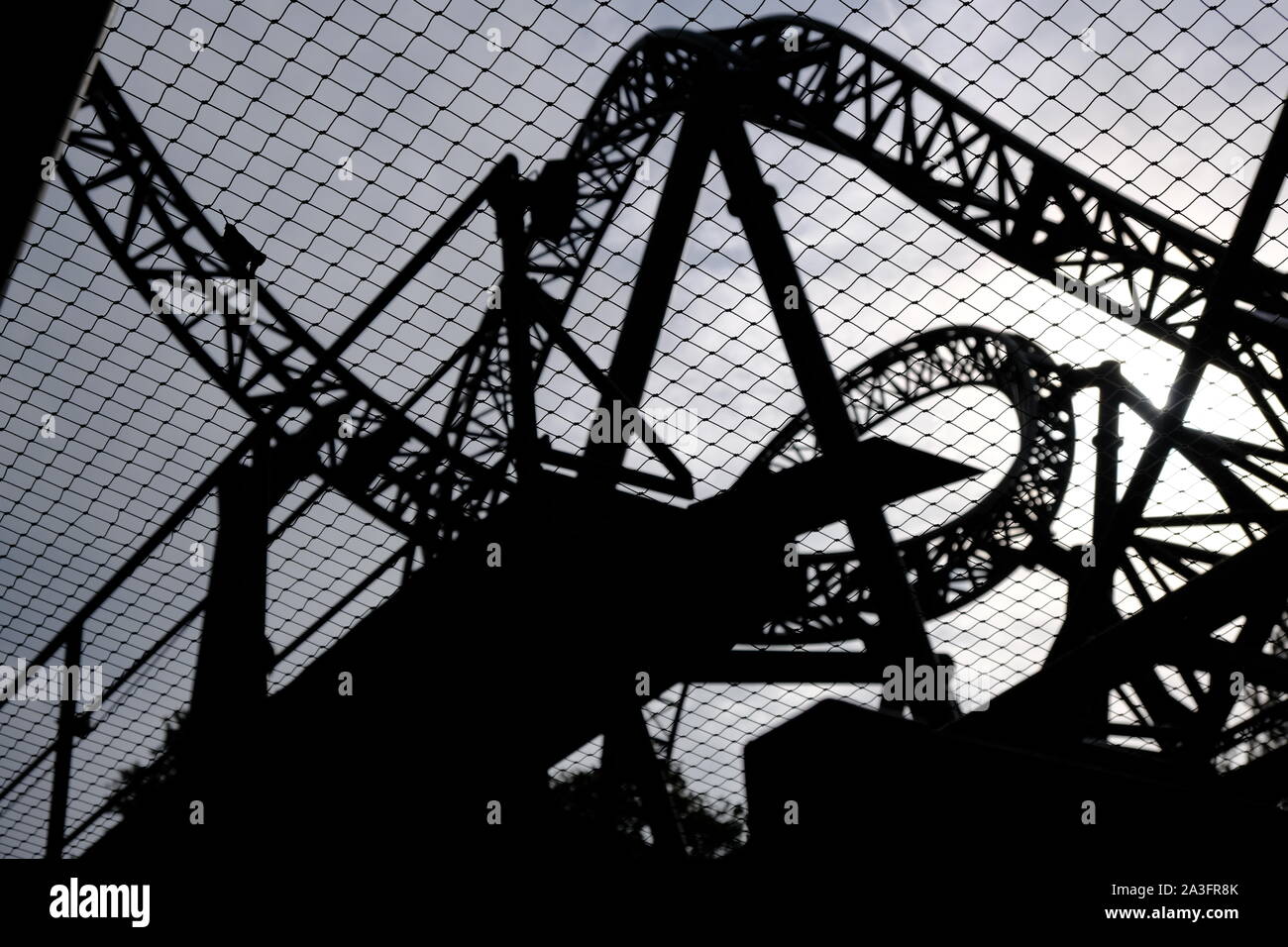 Roller coaster structure Stock Photo - Alamy