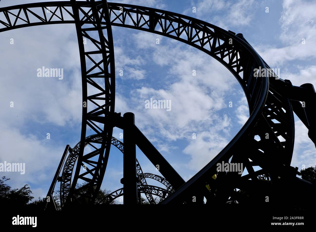 Roller coaster structure Stock Photo - Alamy