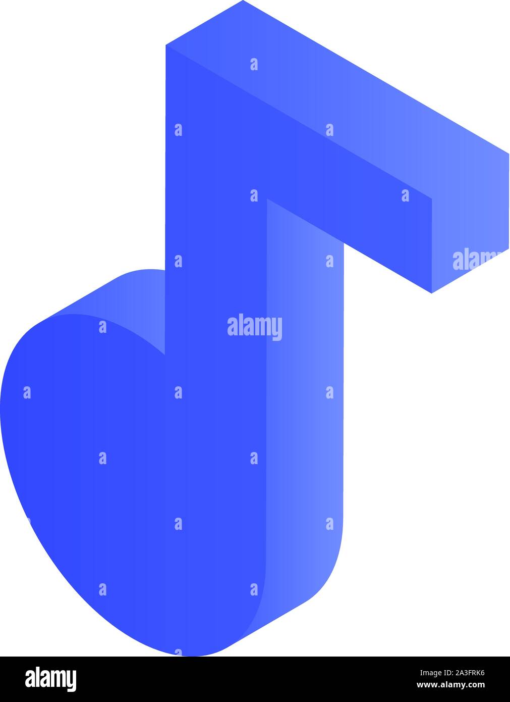 Musical note icon blue website hi-res stock photography and images - Alamy