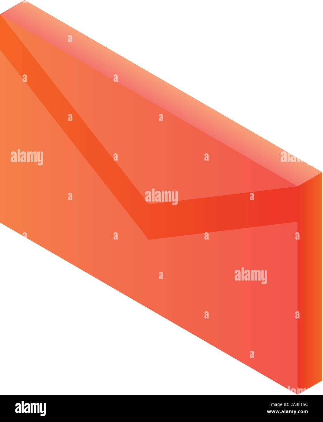 Red mail letter icon, isometric style Stock Vector Image & Art - Alamy