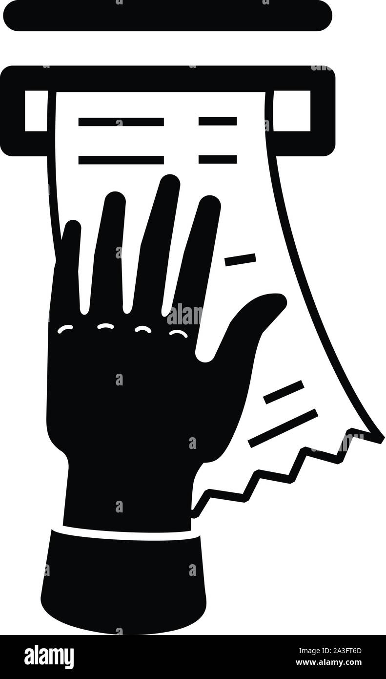 Hand take receipt icon, simple style Stock Vector Image & Art - Alamy