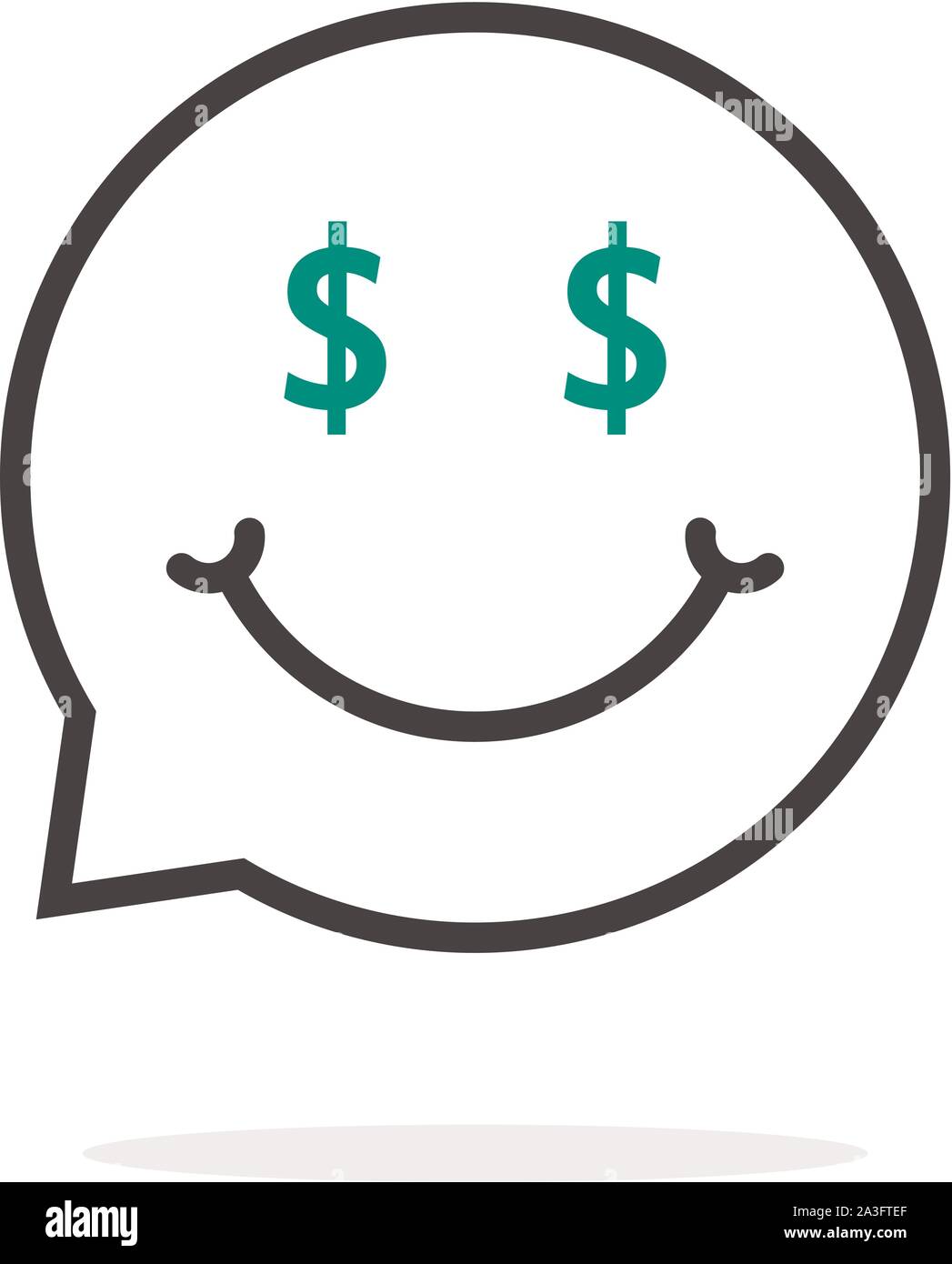 Dollar speech bubble outline hi-res stock photography and images - Alamy