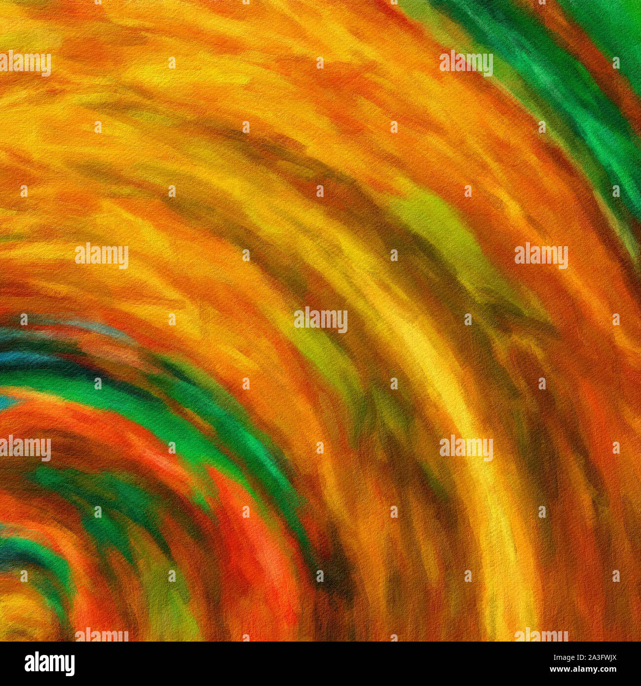 Abstract design pattern in happy bright colors, warm volume brush ...
