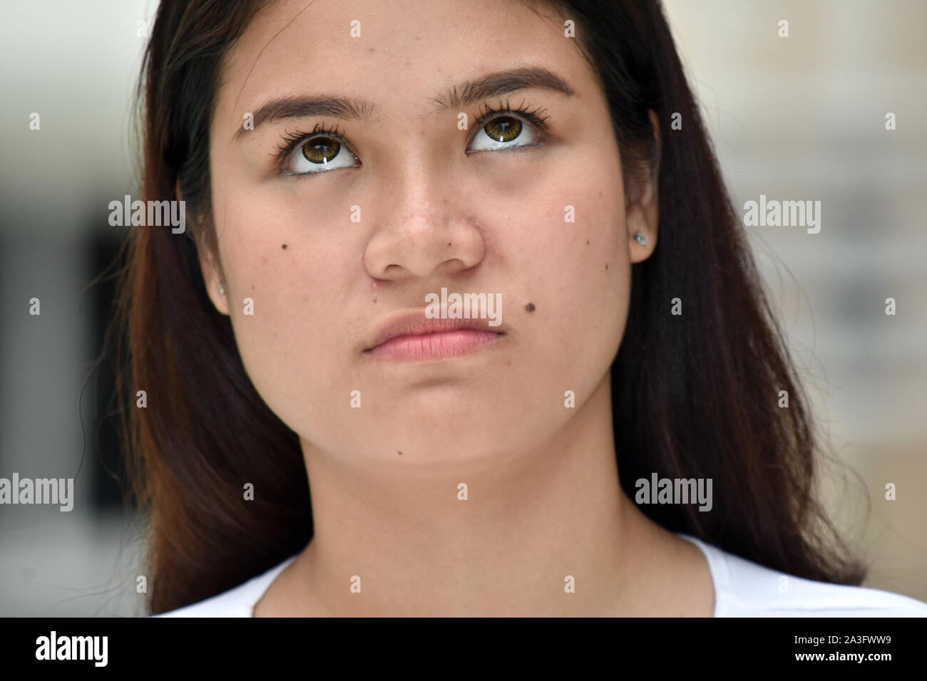 A Female And Apathy Stock Photo - Alamy