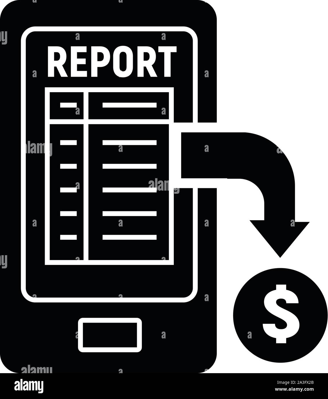 Smartphone report icon, simple style Stock Vector Image & Art - Alamy