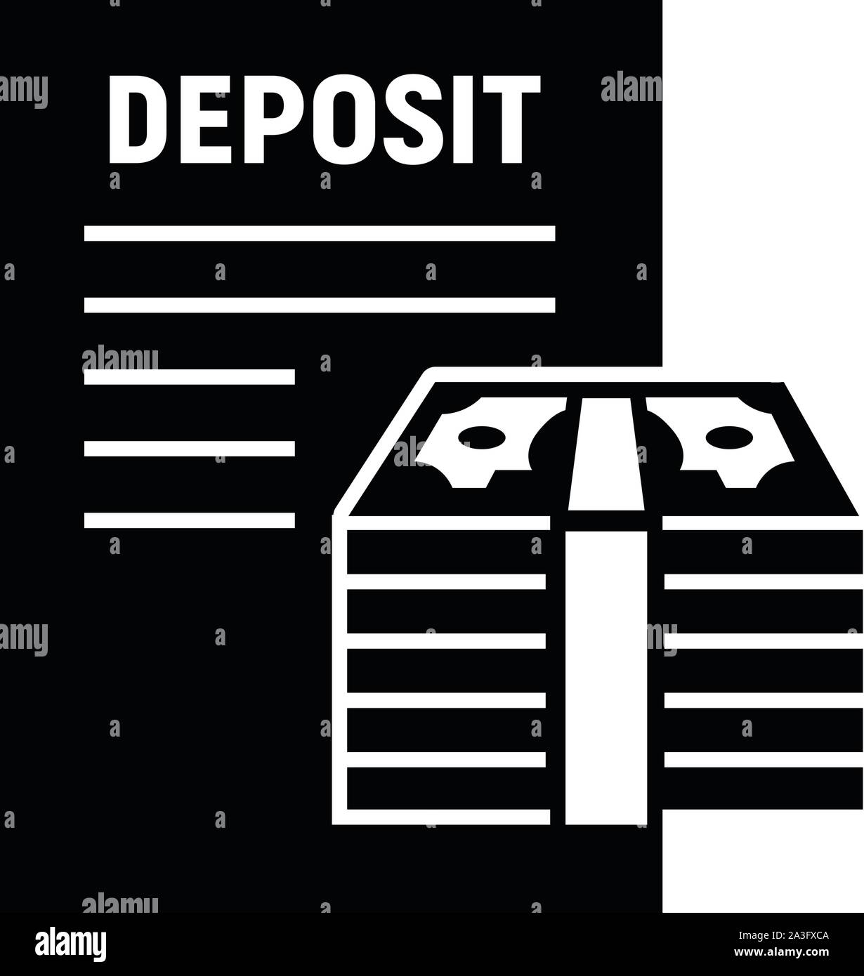 Money deposit icon, simple style Stock Vector Image & Art - Alamy