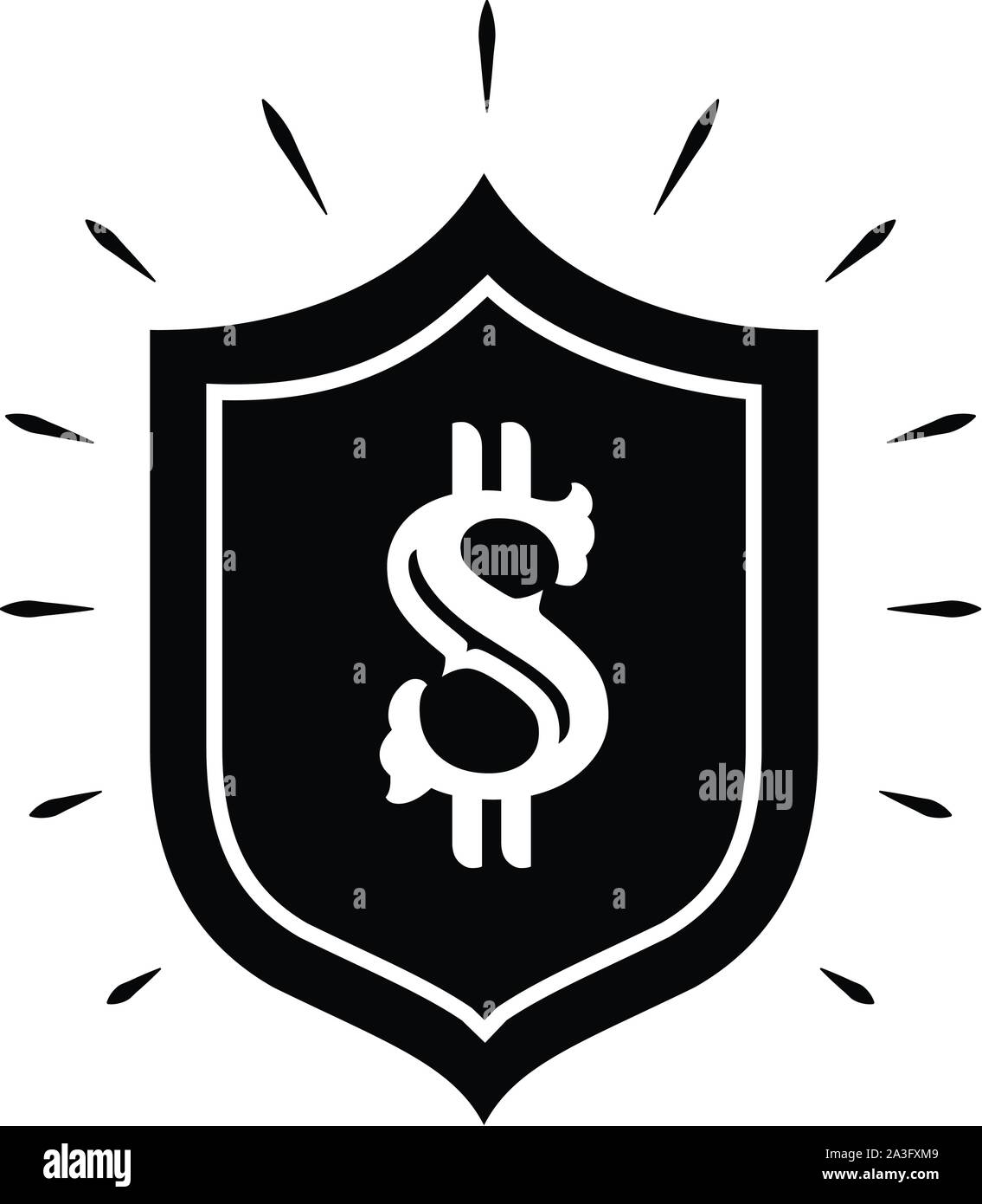 Dollar shield icon, simple style Stock Vector Image & Art - Alamy