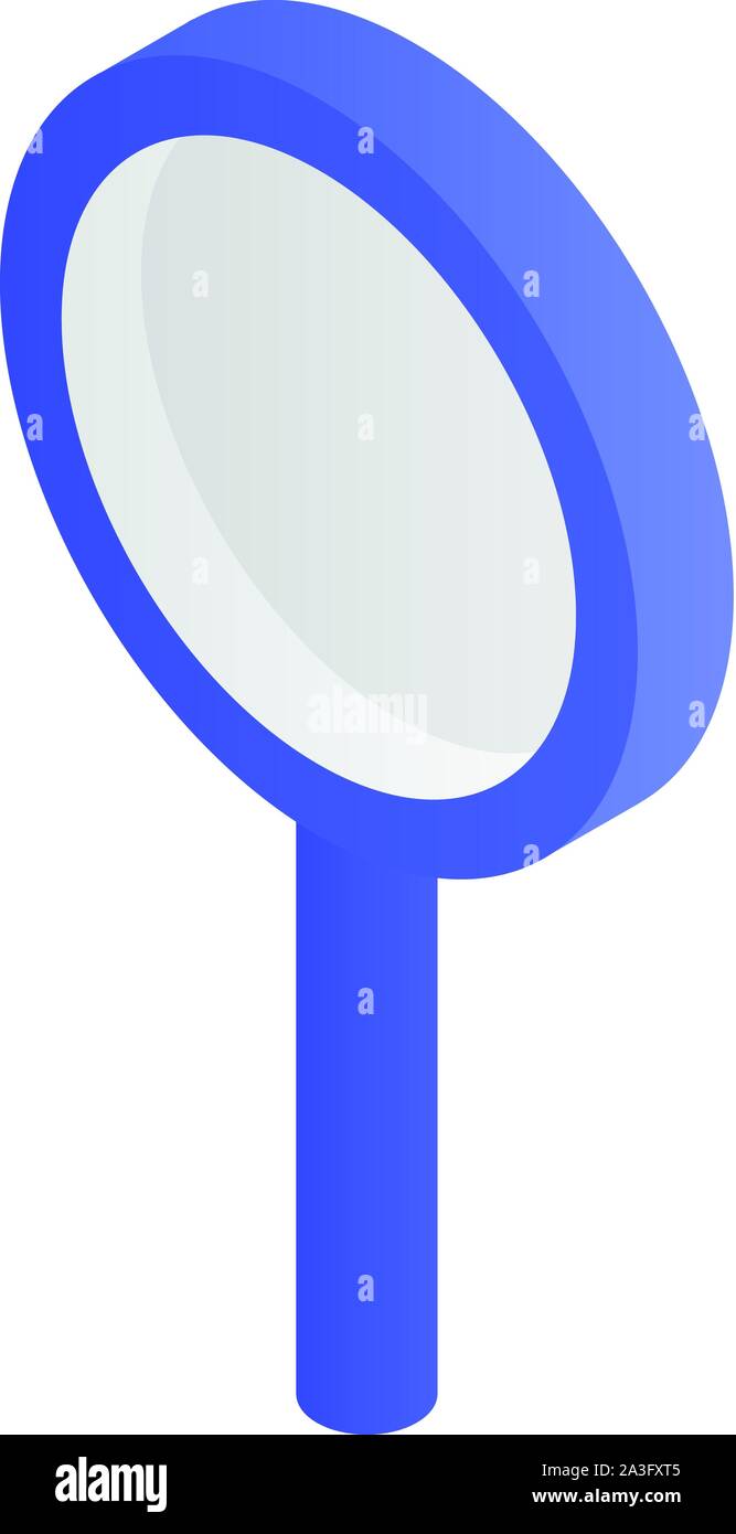Magnifying blue 3d loupe Stock Vector Images - Alamy
