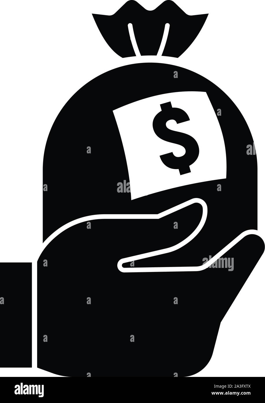 Money bag icon, simple style Stock Vector Image & Art - Alamy