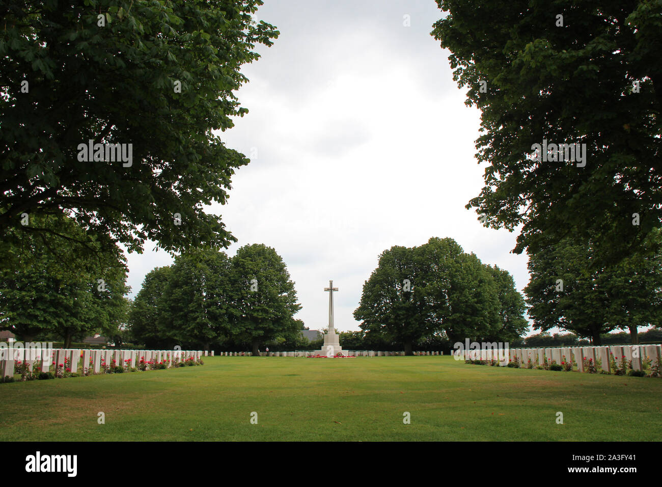 british military cemetery in bayeux (normandy - france Stock Photo - Alamy