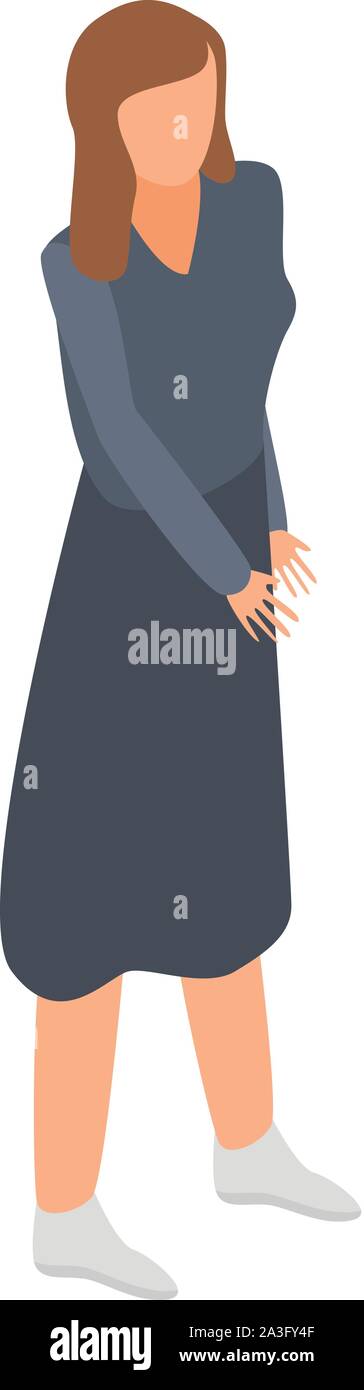 Young woman icon, isometric style Stock Vector Image & Art - Alamy