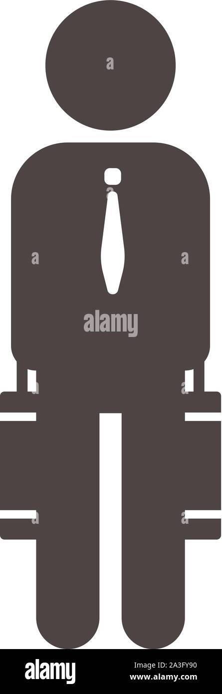 black simple investor icon on white background Stock Vector Image & Art ...