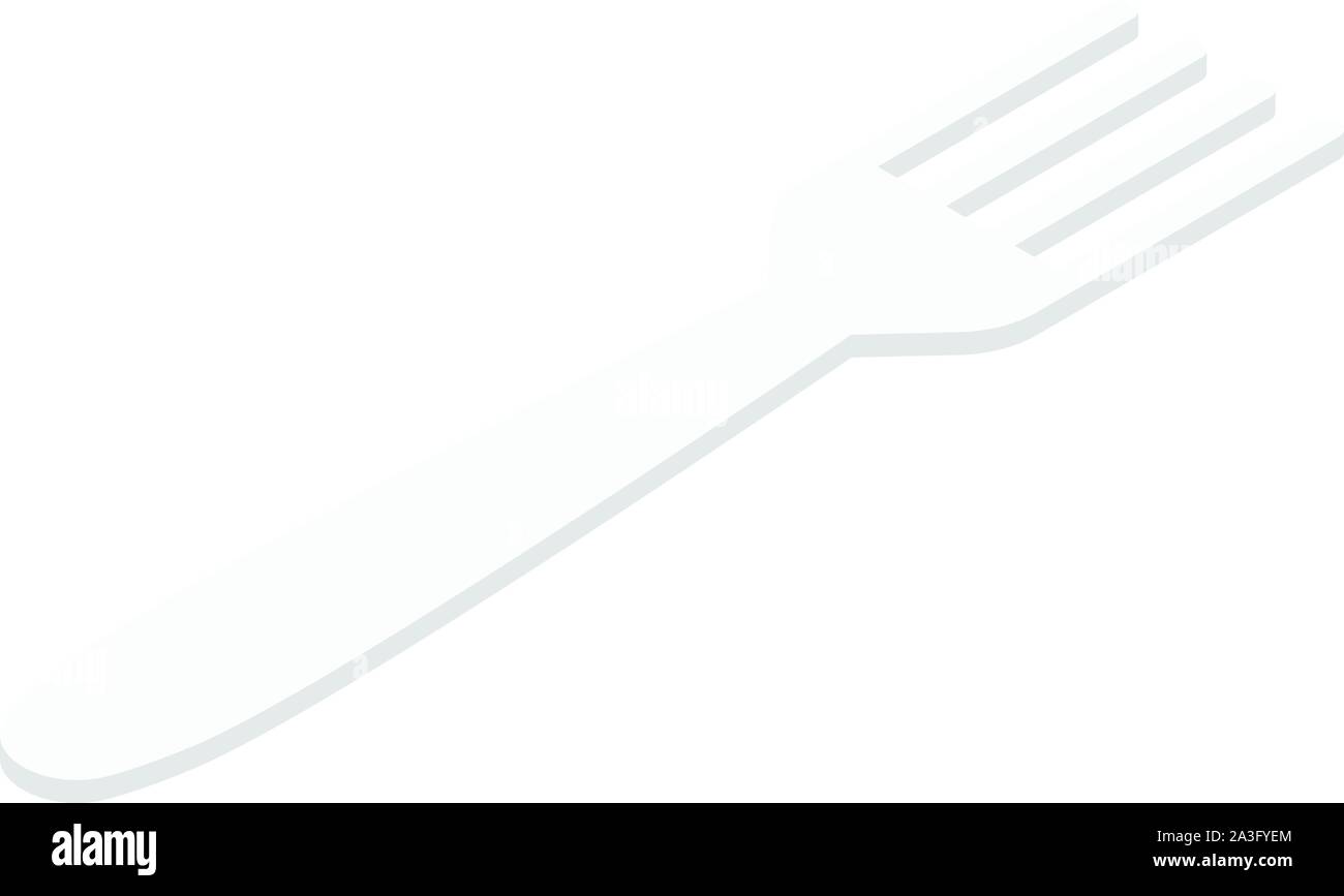 Plastic fork icon, isometric style Stock Vector Image & Art - Alamy