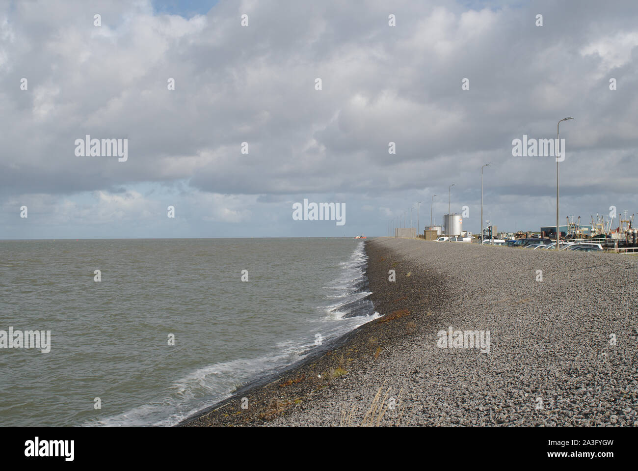 Rising tide and sea defences. Wadden Sea. Netherlands Stock Photo - Alamy