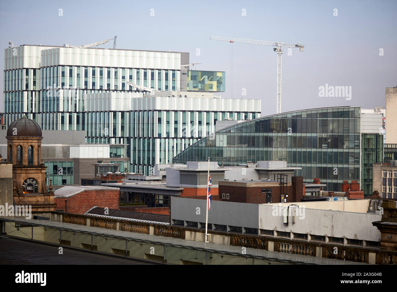 Manchester Spinningfield area Stock Photo - Alamy