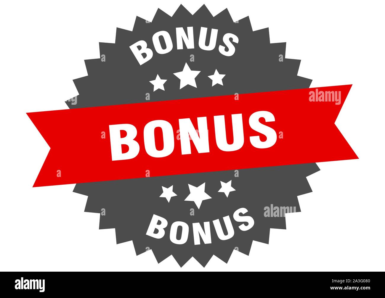 bonus sign. bonus red-black circular band label Stock Vector Image ...