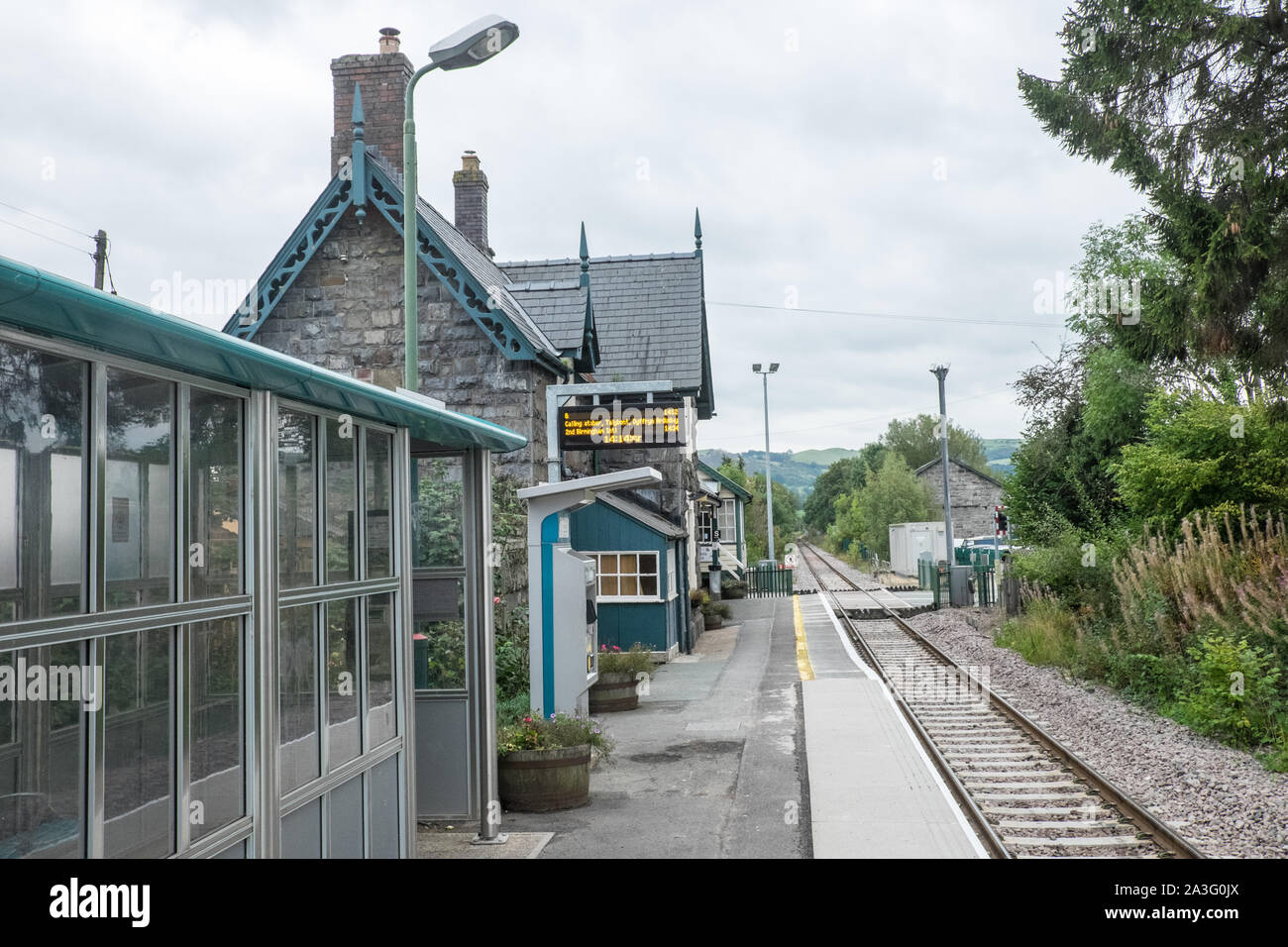 Caersws railway station hi-res stock photography and images - Alamy