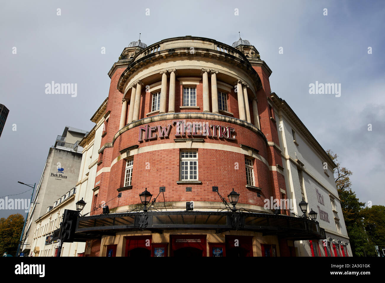 Cardiff Wales, brick and Bath Stone New Theatre a landmark in the city ...