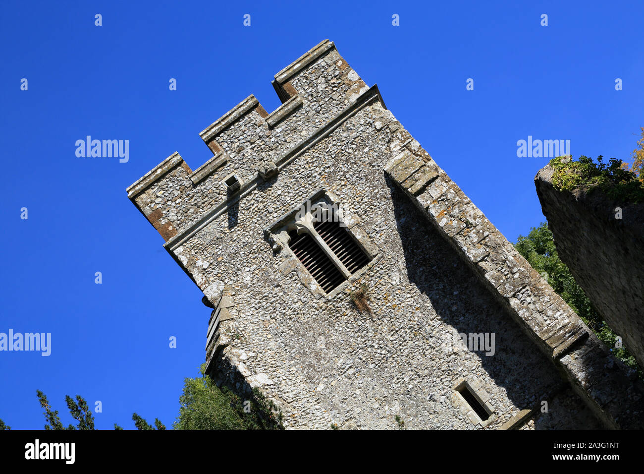 Ruins of St Mary's Church, Eastwell, Ashford, Kent, England, United ...