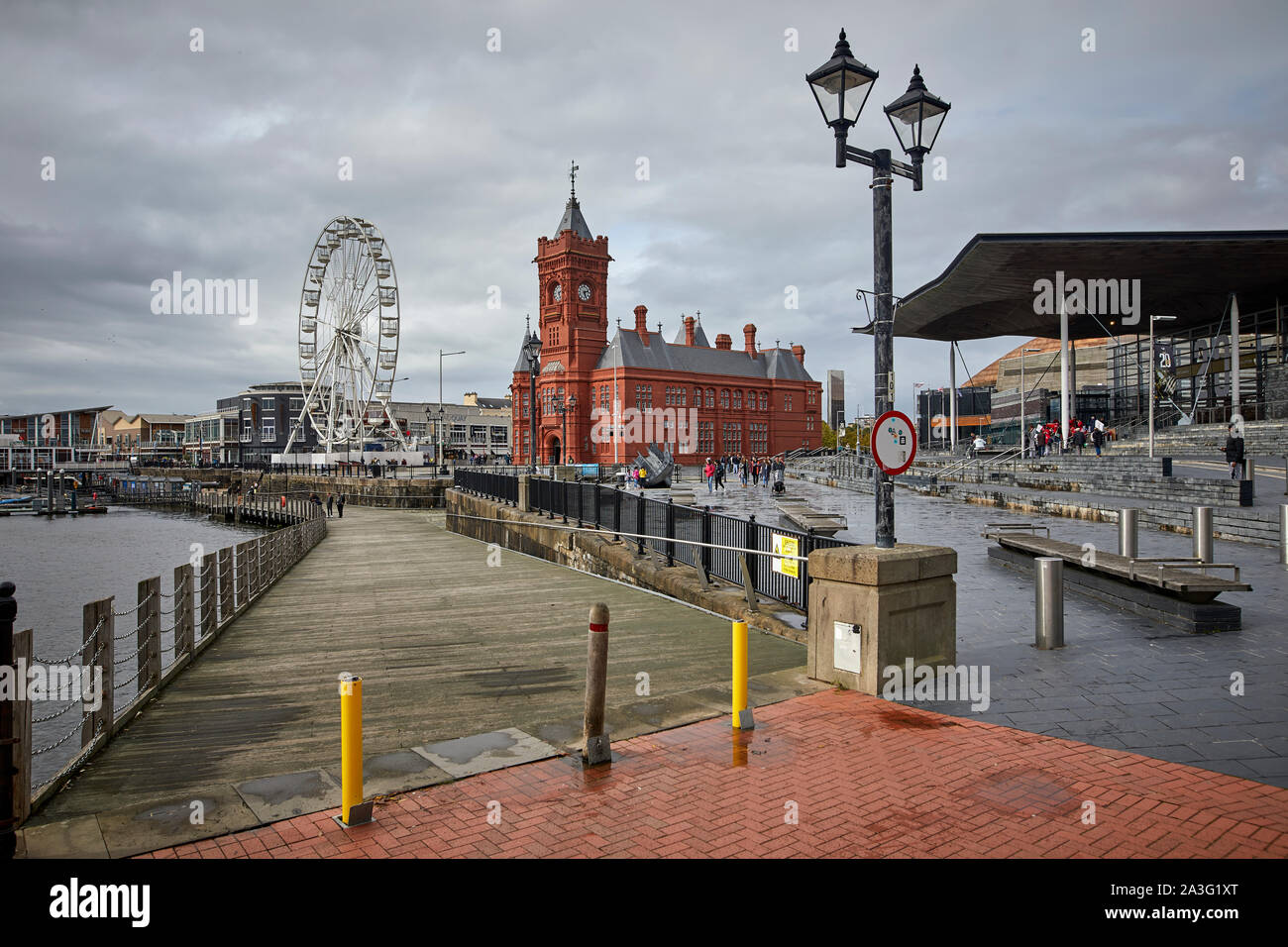 Bay area, former dock building The Pierhead Building Grade I listed ...