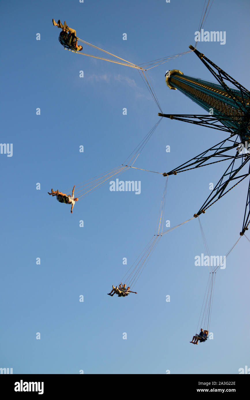 Vienna, Austria - June 21, 2019: tourists enjoying the attraction known ...