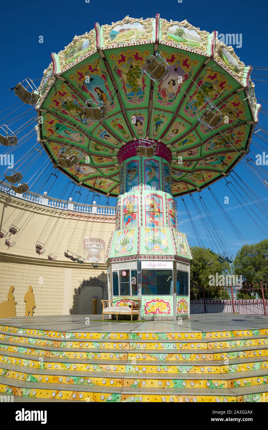 Vienna, Austria - June 26, 2019: Carousel spinning at the Prater ...