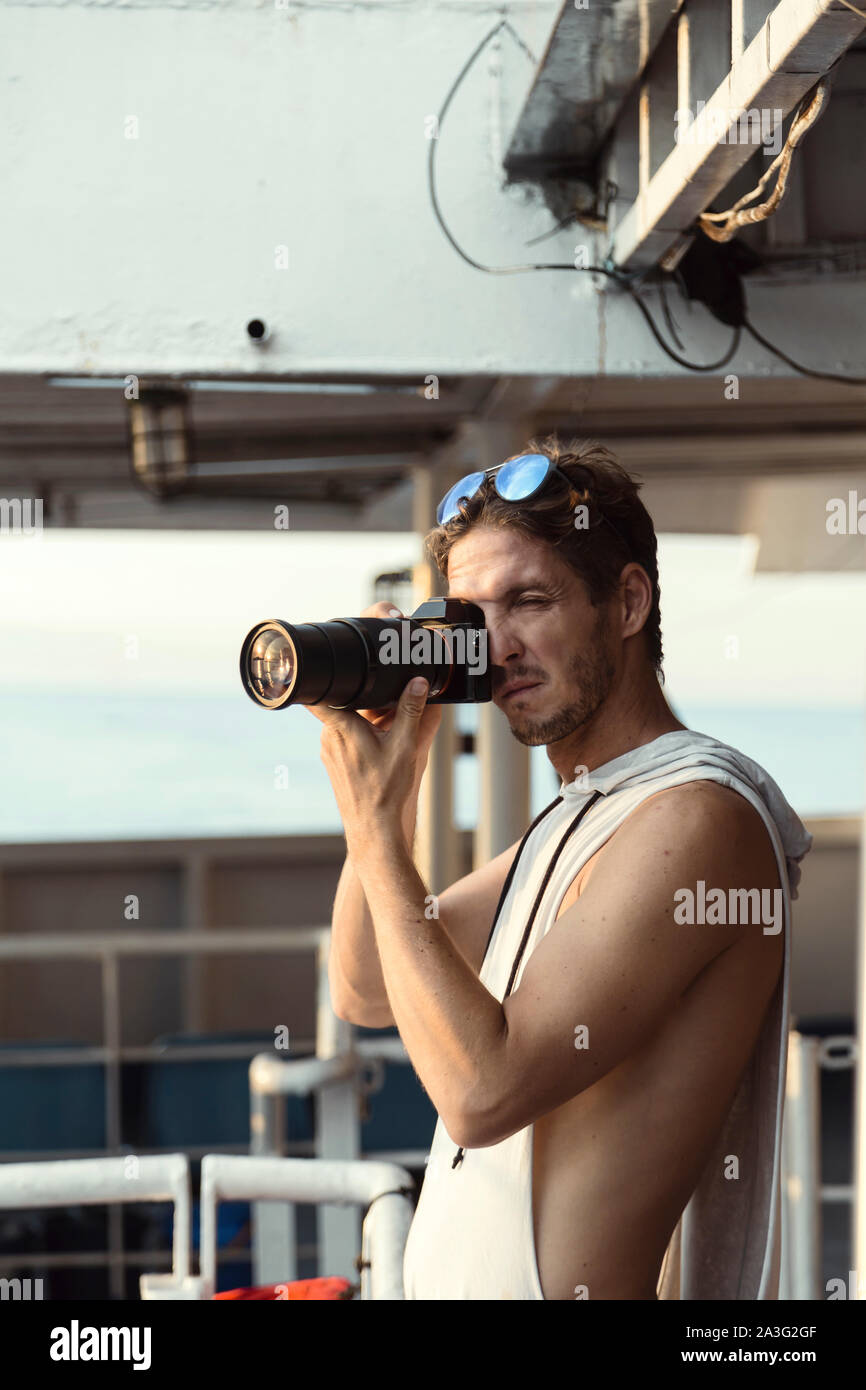Professional photographer on ship hi-res stock photography and images ...